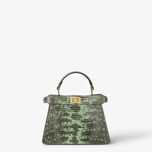 Fendi Peekaboo® Iseeu Petite Jade Green Lizard Leather Bag - [green]